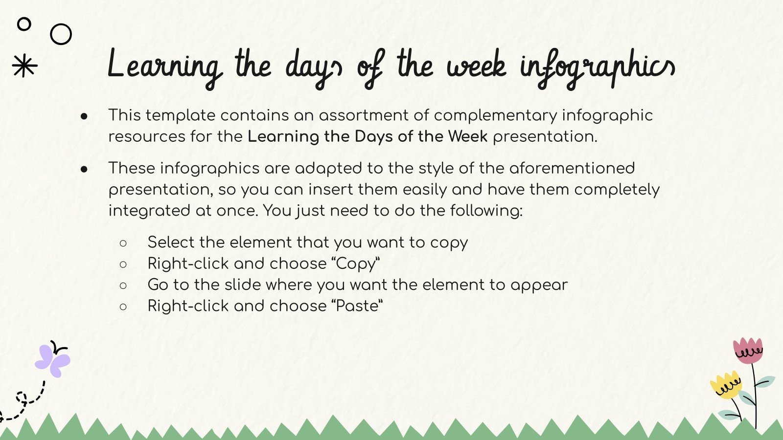 Learning the Days of the Week Infographics | Google Slides