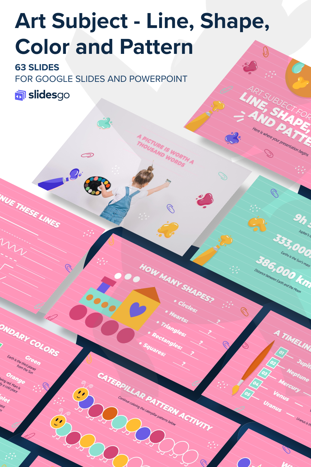 Art: Line, Shape, Color and Pattern | Google Slides & PPT