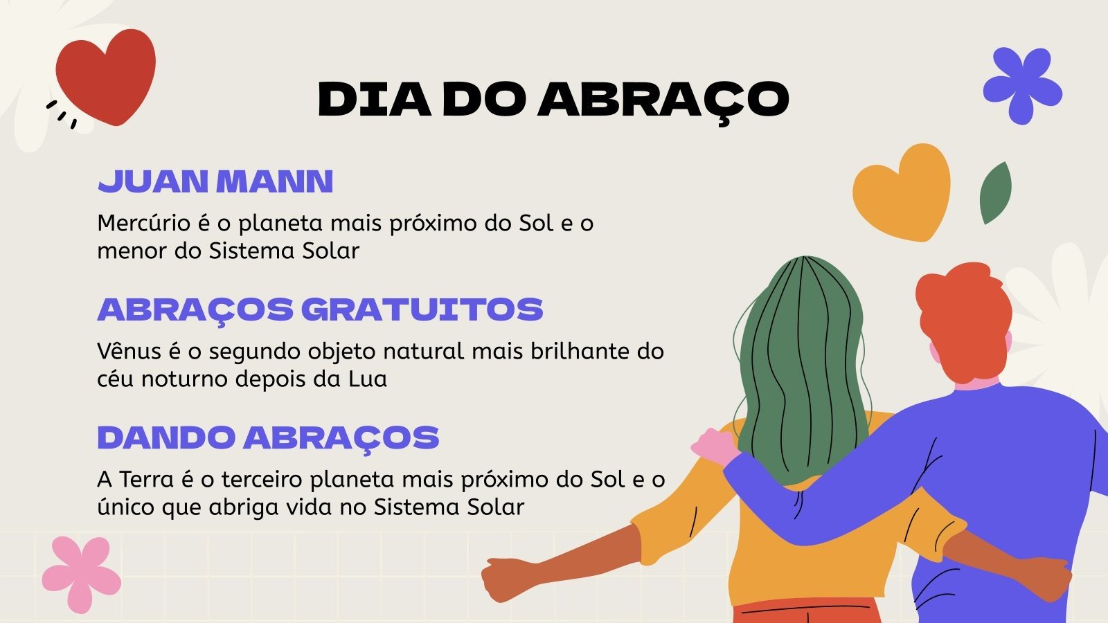 Hug Day in Brazil | Google Slides & PowerPoint template