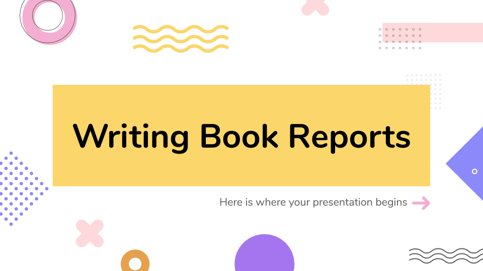 Writing Book Report Google Slides PowerPoint Template