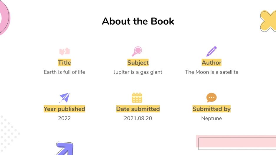 Writing Book Report Google Slides & PowerPoint template