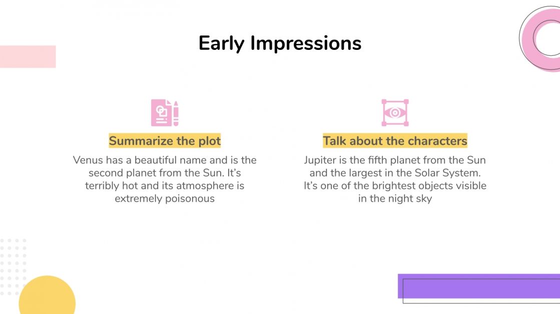 Writing Book Report Google Slides & PowerPoint template
