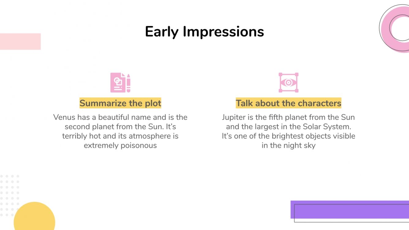 Writing Book Report Google Slides & PowerPoint template