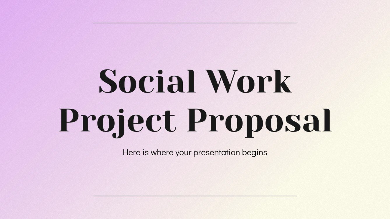 Social Work Project Proposal | Google Slides & PPT template