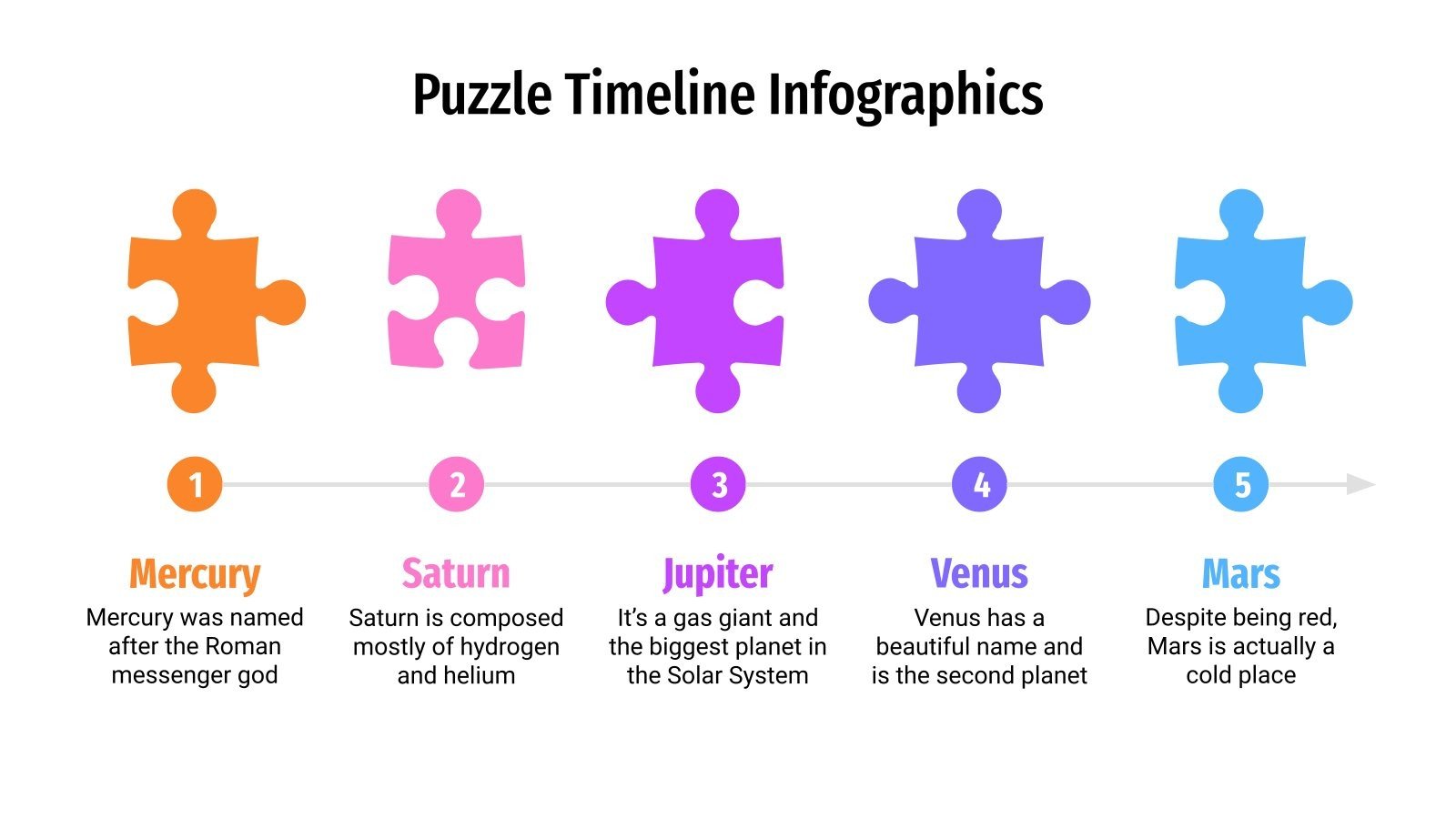Puzzle Timeline Infographics | Google Slides & PowerPoint