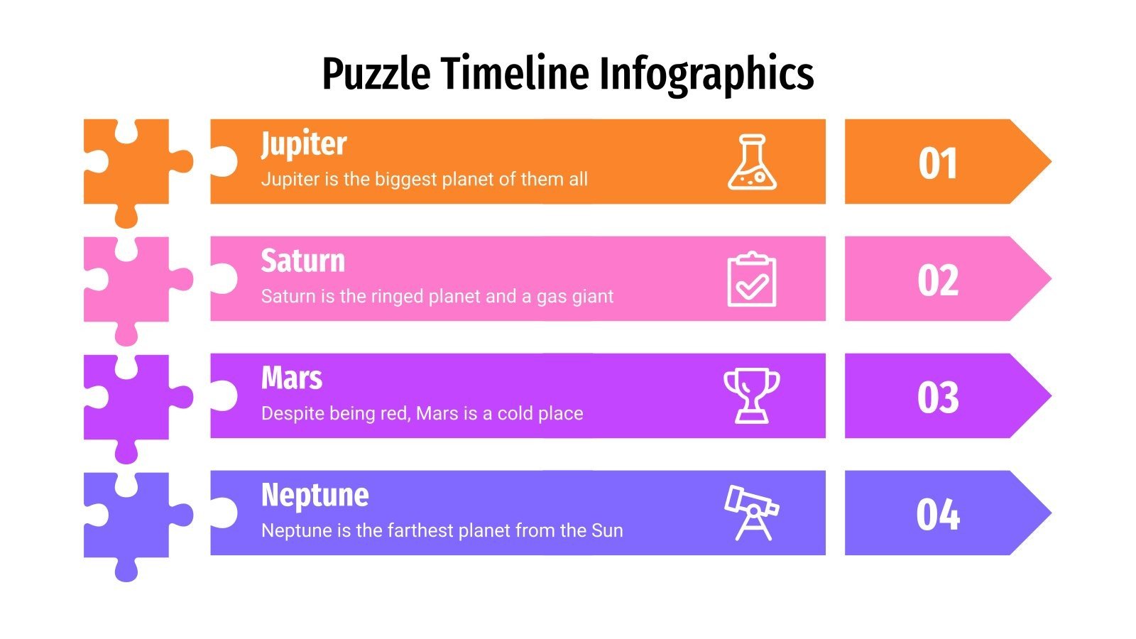 Puzzle Timeline Infographics | Google Slides & PowerPoint