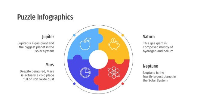 Free Puzzle infographics for Google Slides and PowerPoint