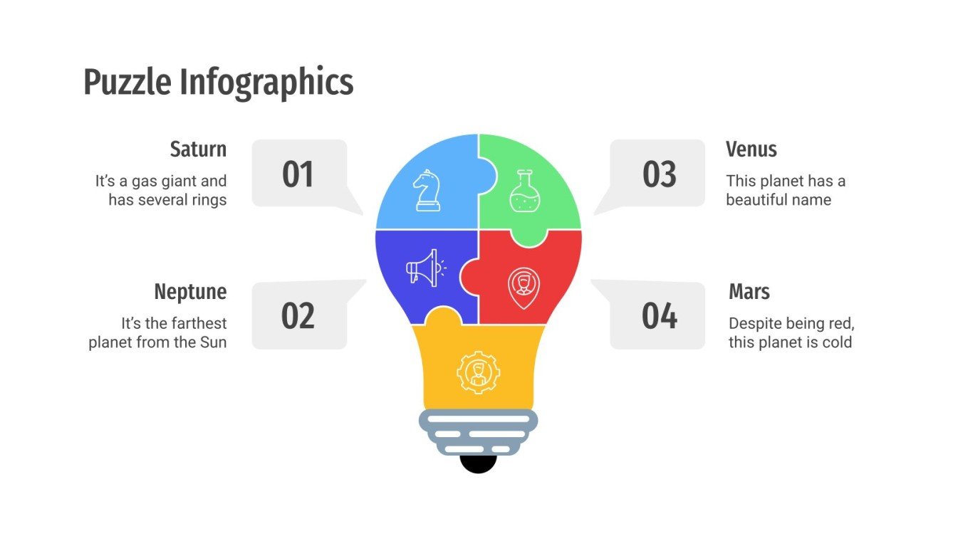 Free Puzzle infographics for Google Slides and PowerPoint