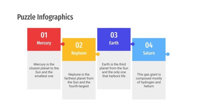 Free Puzzle infographics for Google Slides and PowerPoint