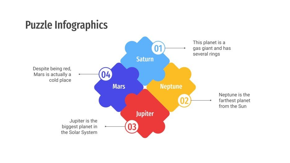 Free Puzzle infographics for Google Slides and PowerPoint