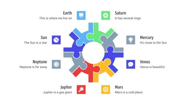Free Puzzle infographics for Google Slides and PowerPoint