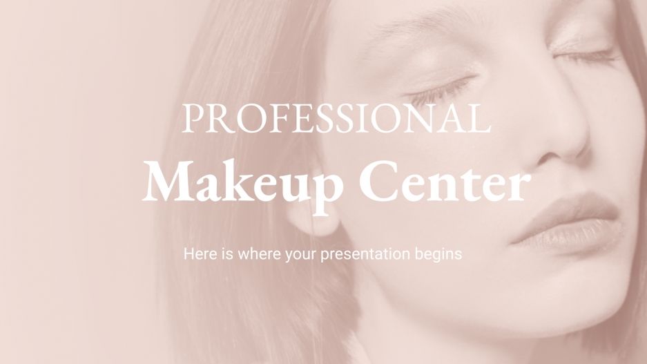 Professional Makeup Center Google Slides & PowerPoint template