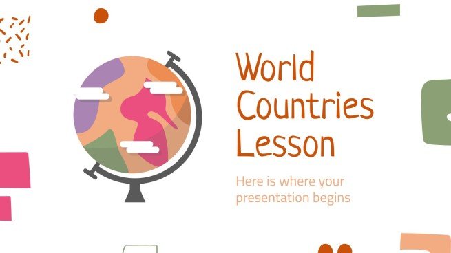 World Countries Lesson | Google Slides & PPT theme