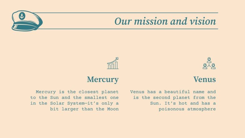 Ocean Academia Aesthetic School Center | Google Slides & PPT