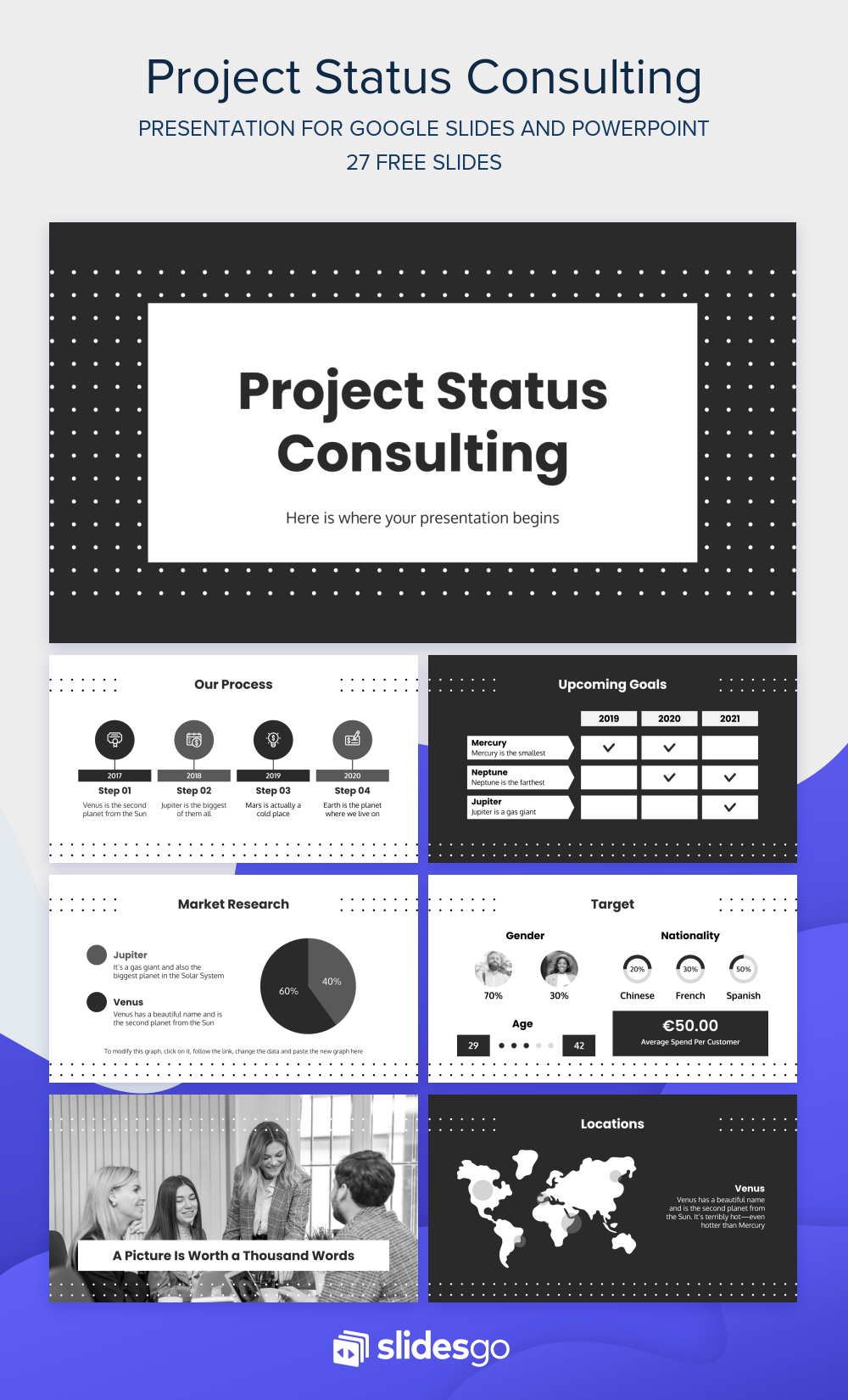 Project Status Consulting Google Slides & PowerPoint template