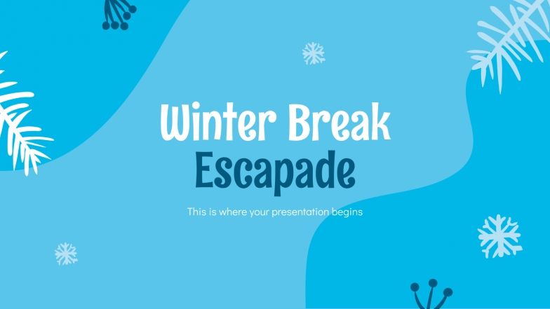 Winter Break Escapade Google Slides & PowerPoint template