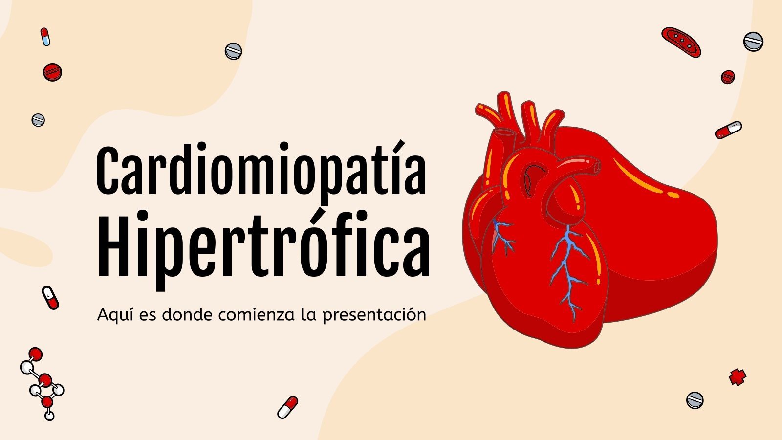 Presentaciones de Google Slides y PowerPoint sobre corazones