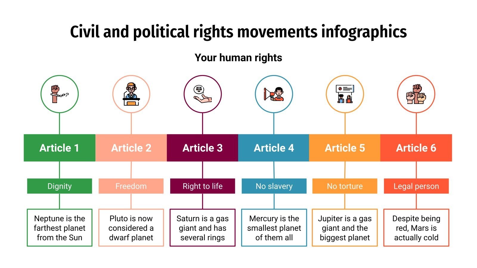 Civil and Political Rights Movements Infographics