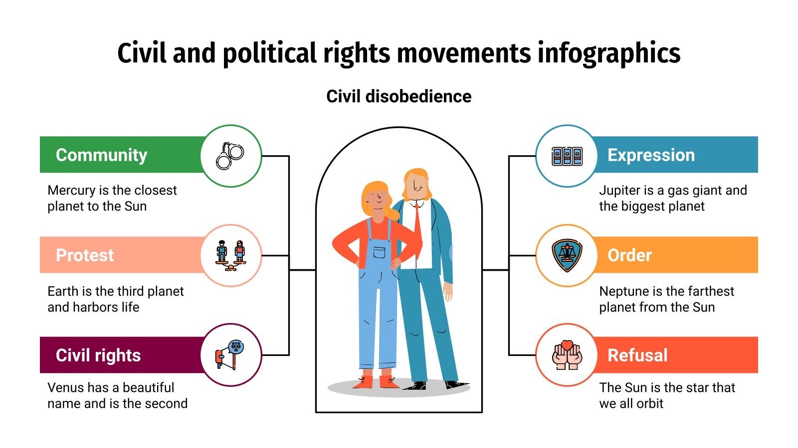 Civil and Political Rights Movements Infographics
