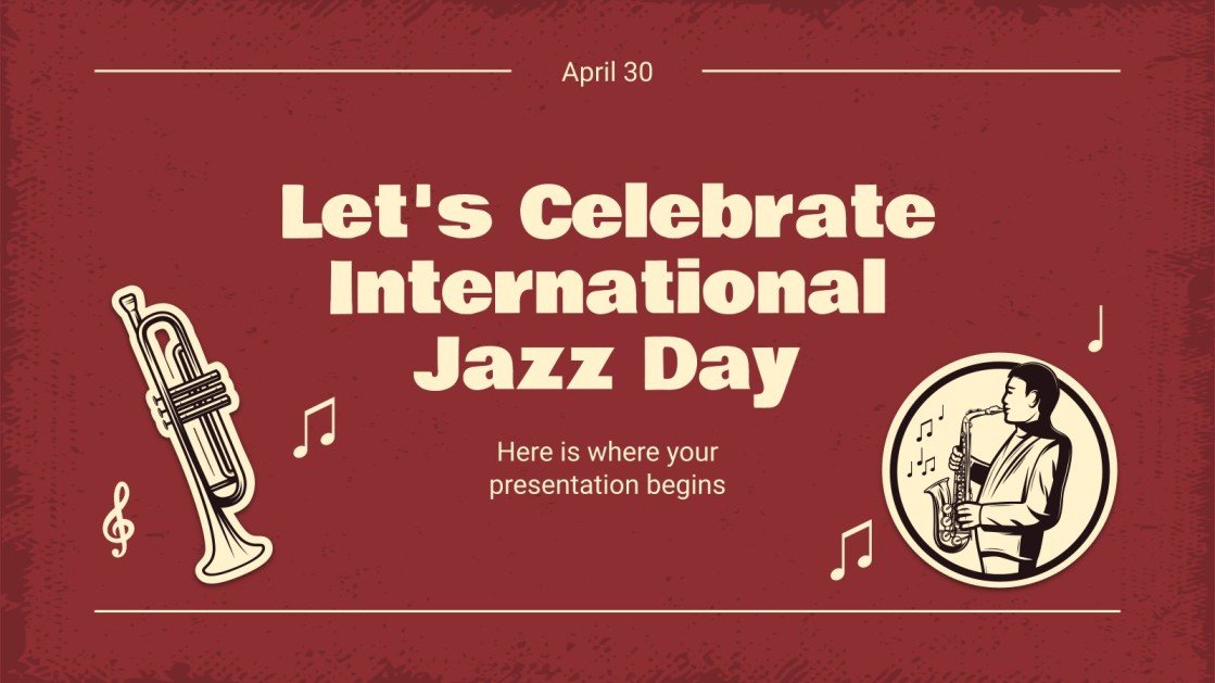 Free Jazz-related Google Slides and PowerPoint Templates