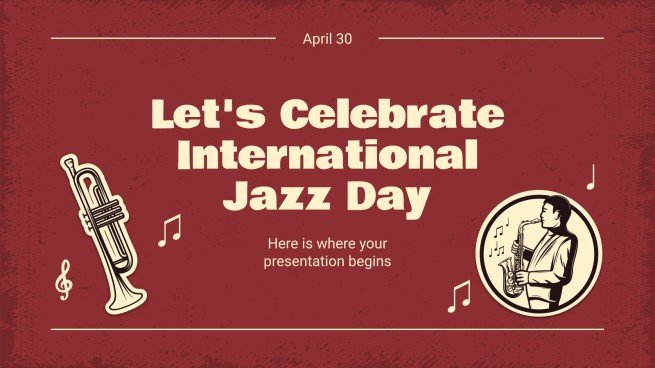 Free Jazz-related Google Slides and PowerPoint Templates