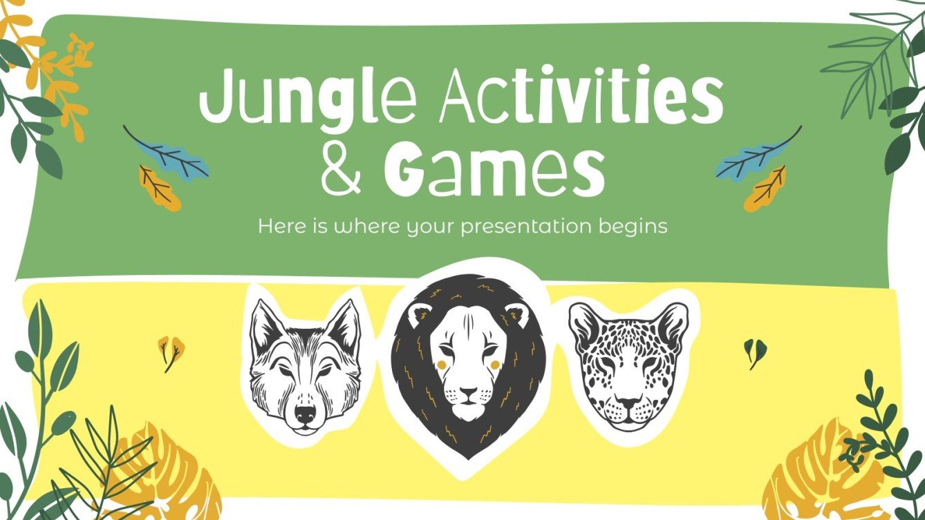 Free Google Slides & PPT templates inspired by the jungle