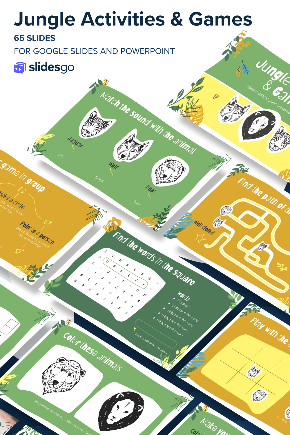 Jungle Activities & Games | Google Slides & PPT