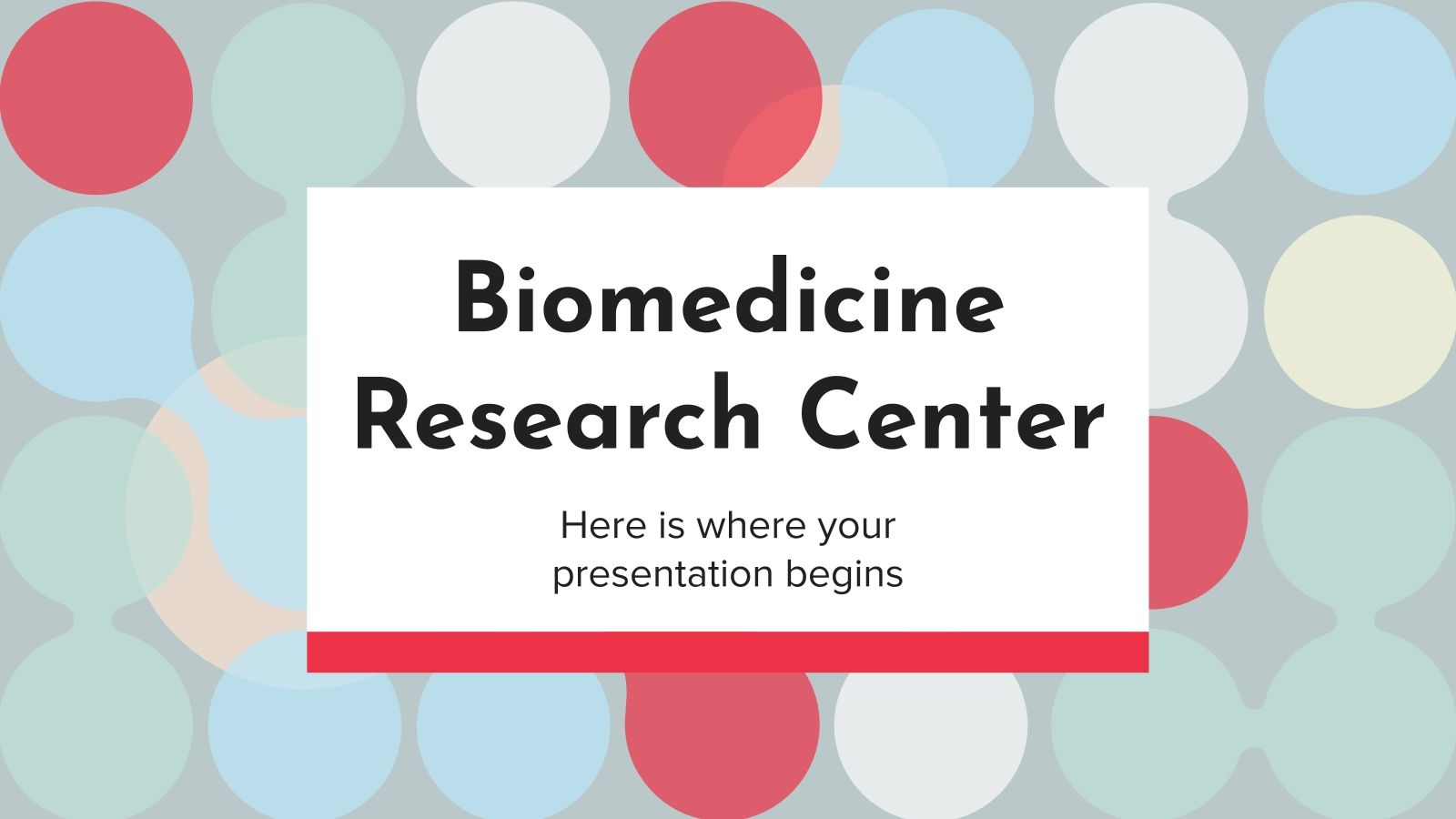 Biomedicine Research Center Google Slides & PPT template