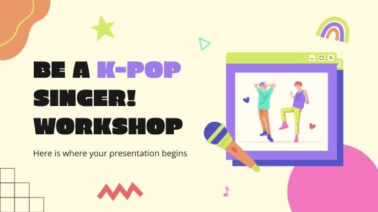 Free K-pop templates for Google Slides and PowerPoint