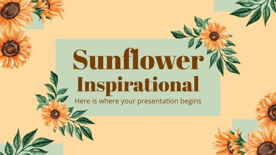 Sunflower Inspirational Presentation | Google Slides & PPT