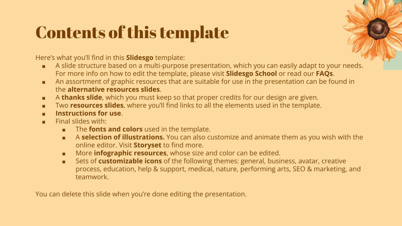 Sunflower Inspirational Presentation | Google Slides & PPT