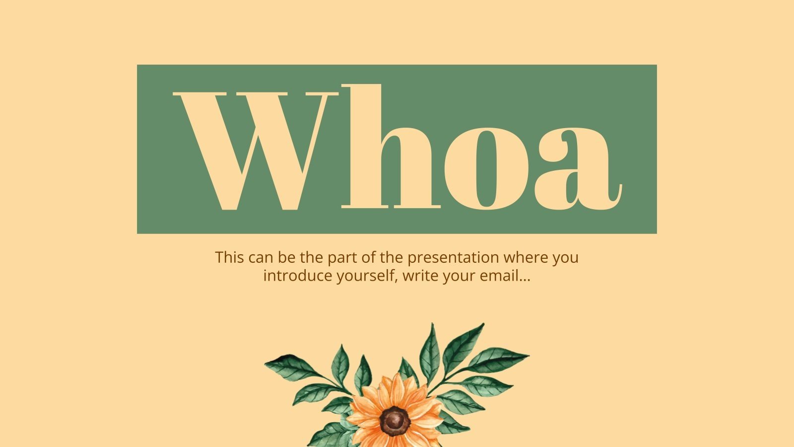 Sunflower Inspirational Presentation | Google Slides & PPT