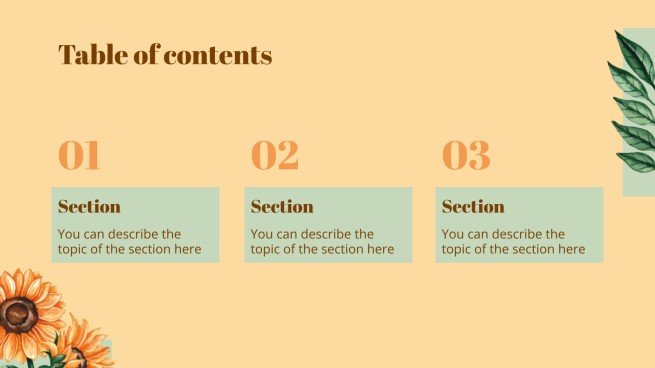 Sunflower Inspirational Presentation | Google Slides & PPT