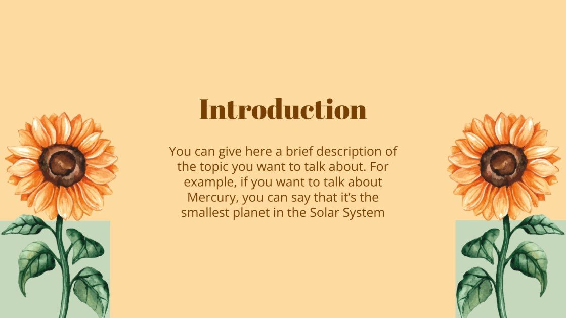 Sunflower Inspirational Presentation | Google Slides & PPT