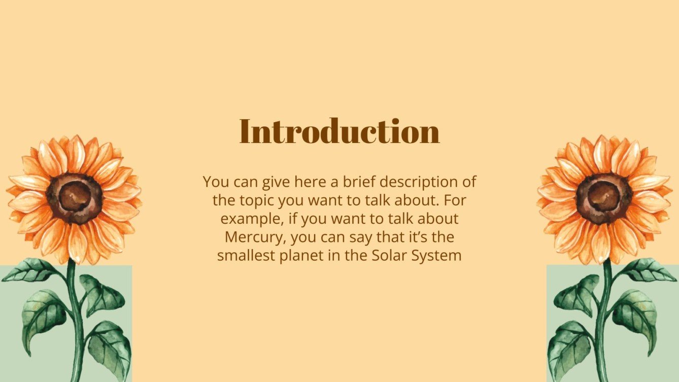 Sunflower Inspirational Presentation | Google Slides & PPT