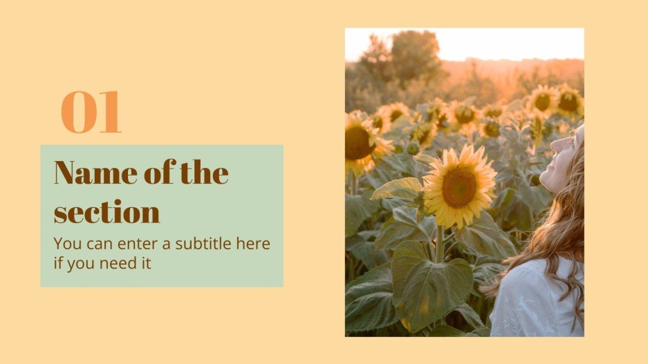 Sunflower Inspirational Presentation | Google Slides & PPT