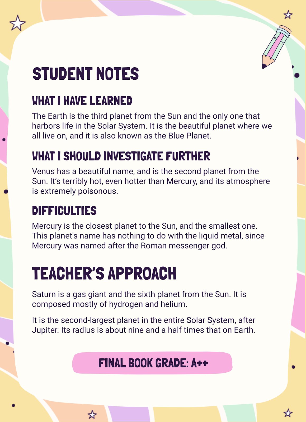 Pastel Kawaii Style: Student Book | Google Slides & PowerPoint