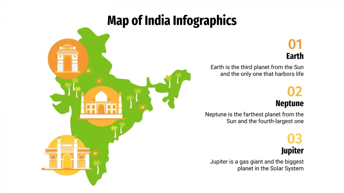 Free India Map Infographics for Google Slides & PowerPoint