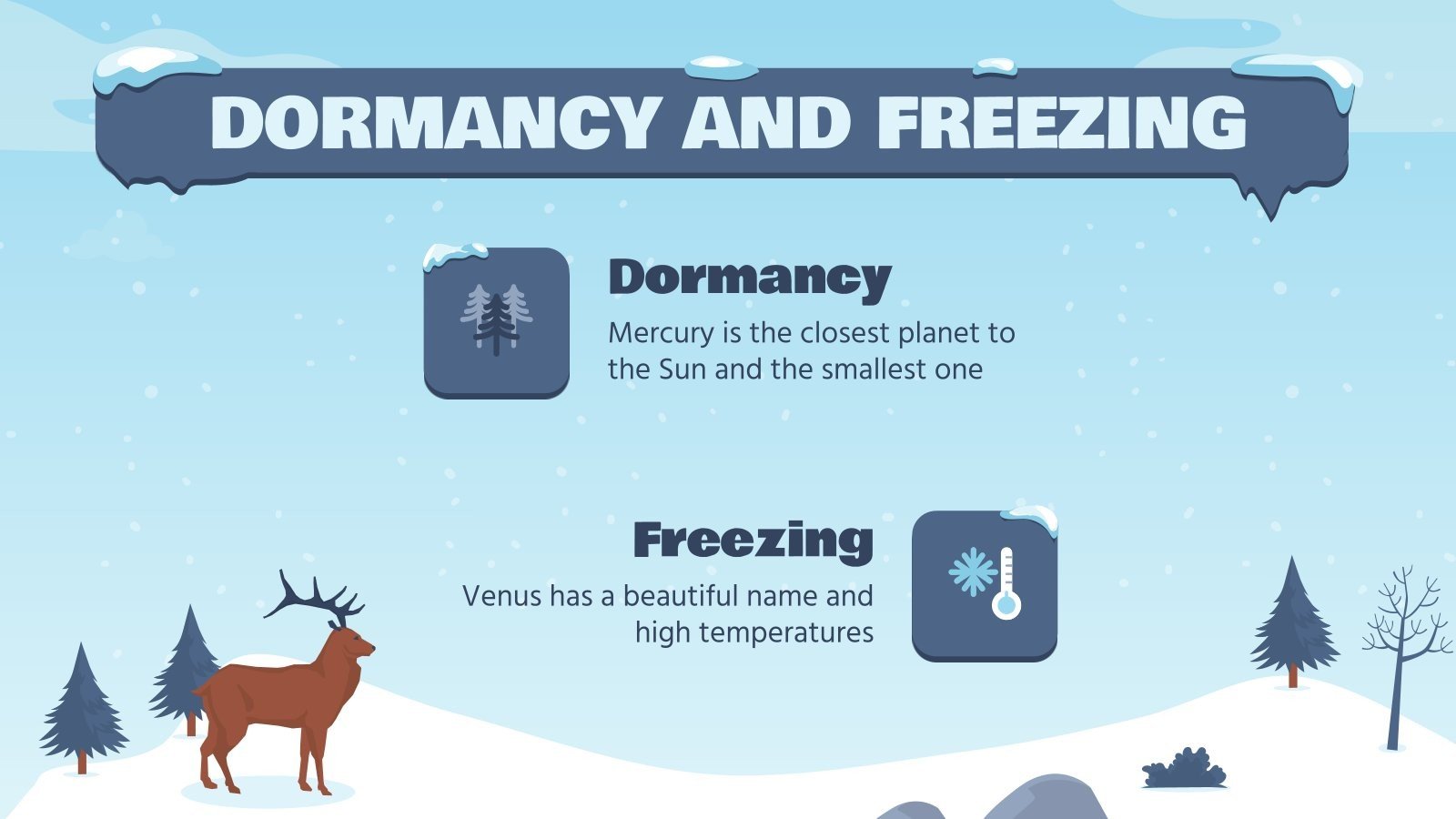 Biology Subject for Pre-K: Hibernation | Google Slides & PPT