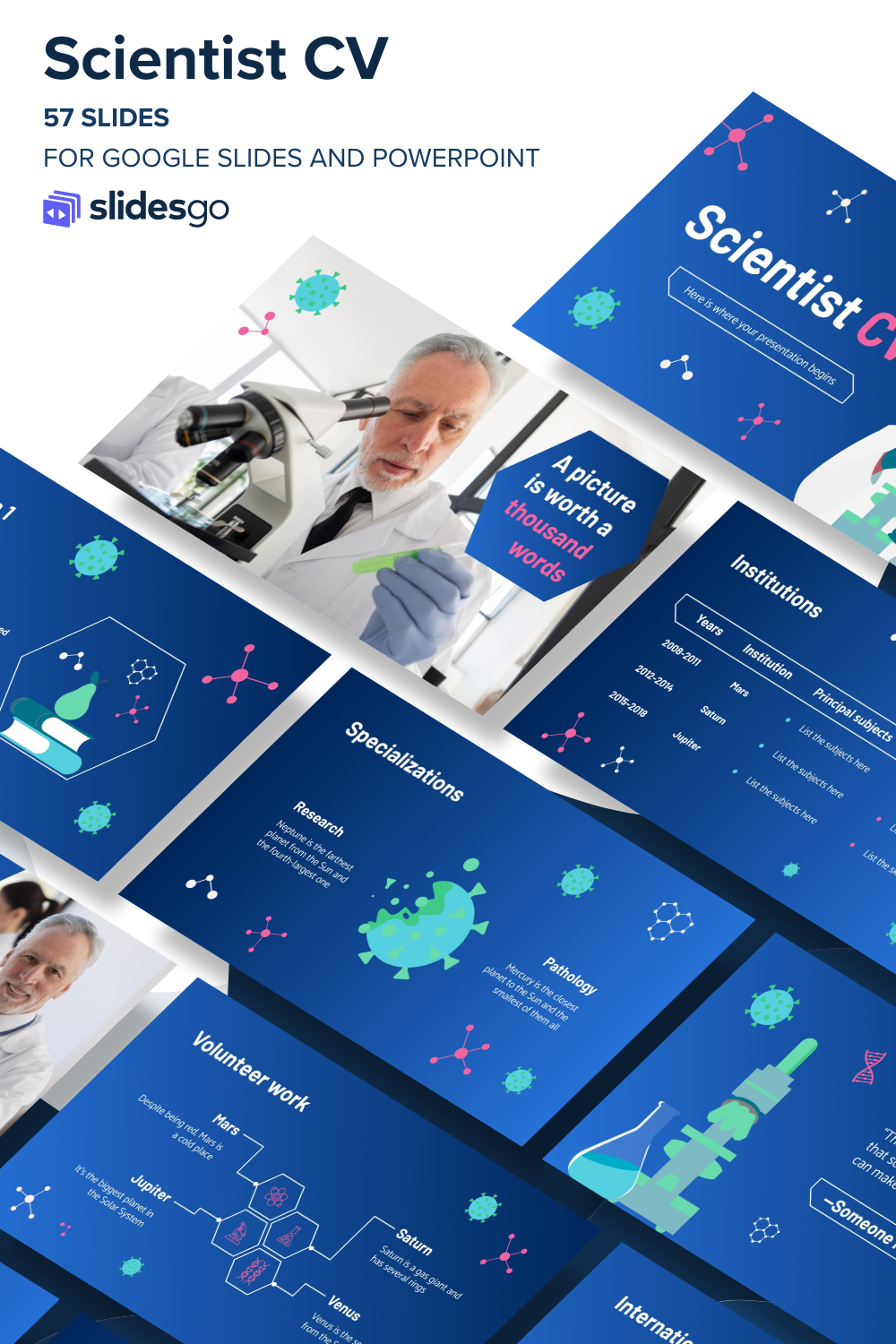 Scientist CV | Google Slides and PowerPoint