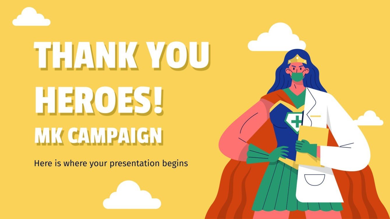 Modelos de Super-heróis do Google Slides e PowerPoint