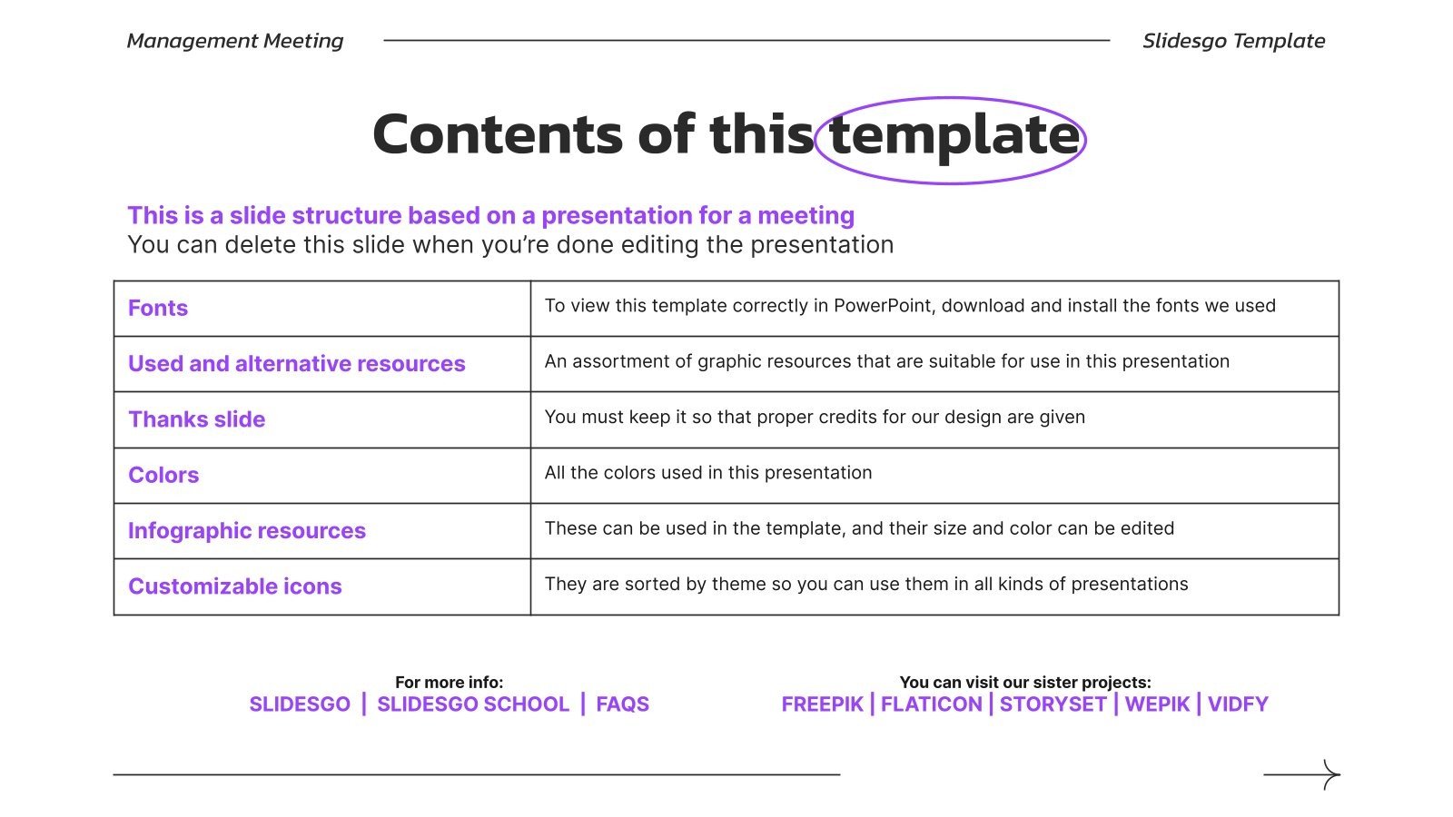 Management Meeting | Google Slides & PowerPoint template