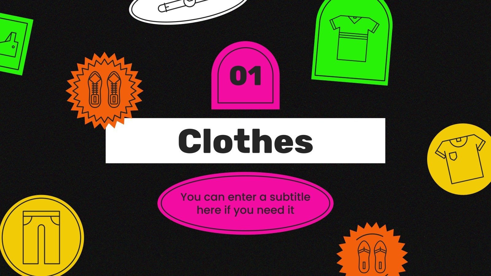 Spring & Summer Clothes Vocabulary for Pre-K | Google Slides
