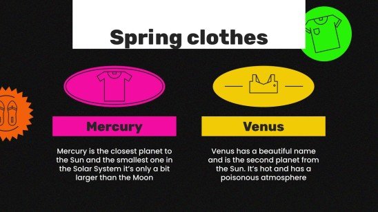 Spring & Summer Clothes Vocabulary for Pre-K | Google Slides