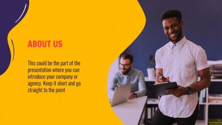 Geate Advertising Agency Google Slides & PowerPoint template