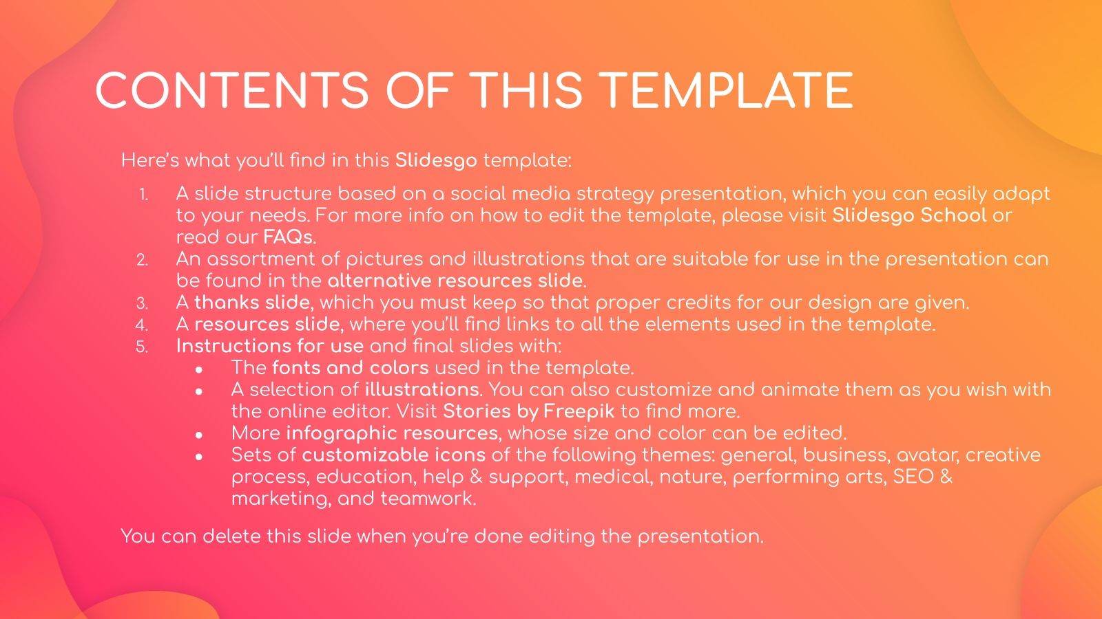 Vivide Social Media Google Slides & PowerPoint template