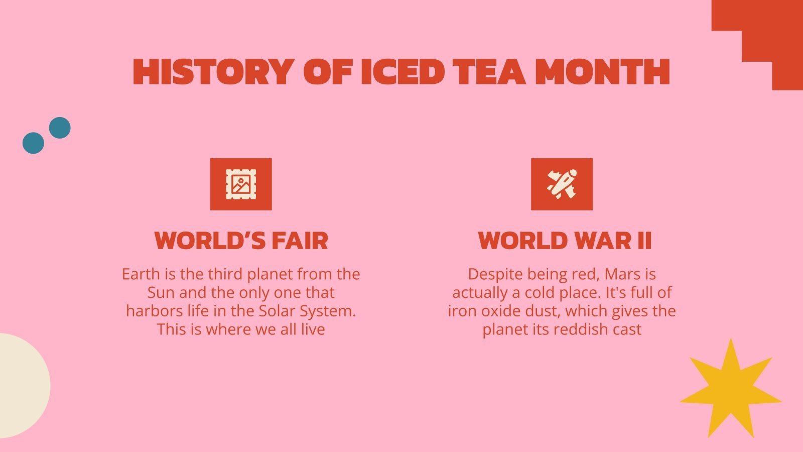 Iced Tea Month | Google Slides & PowerPoint