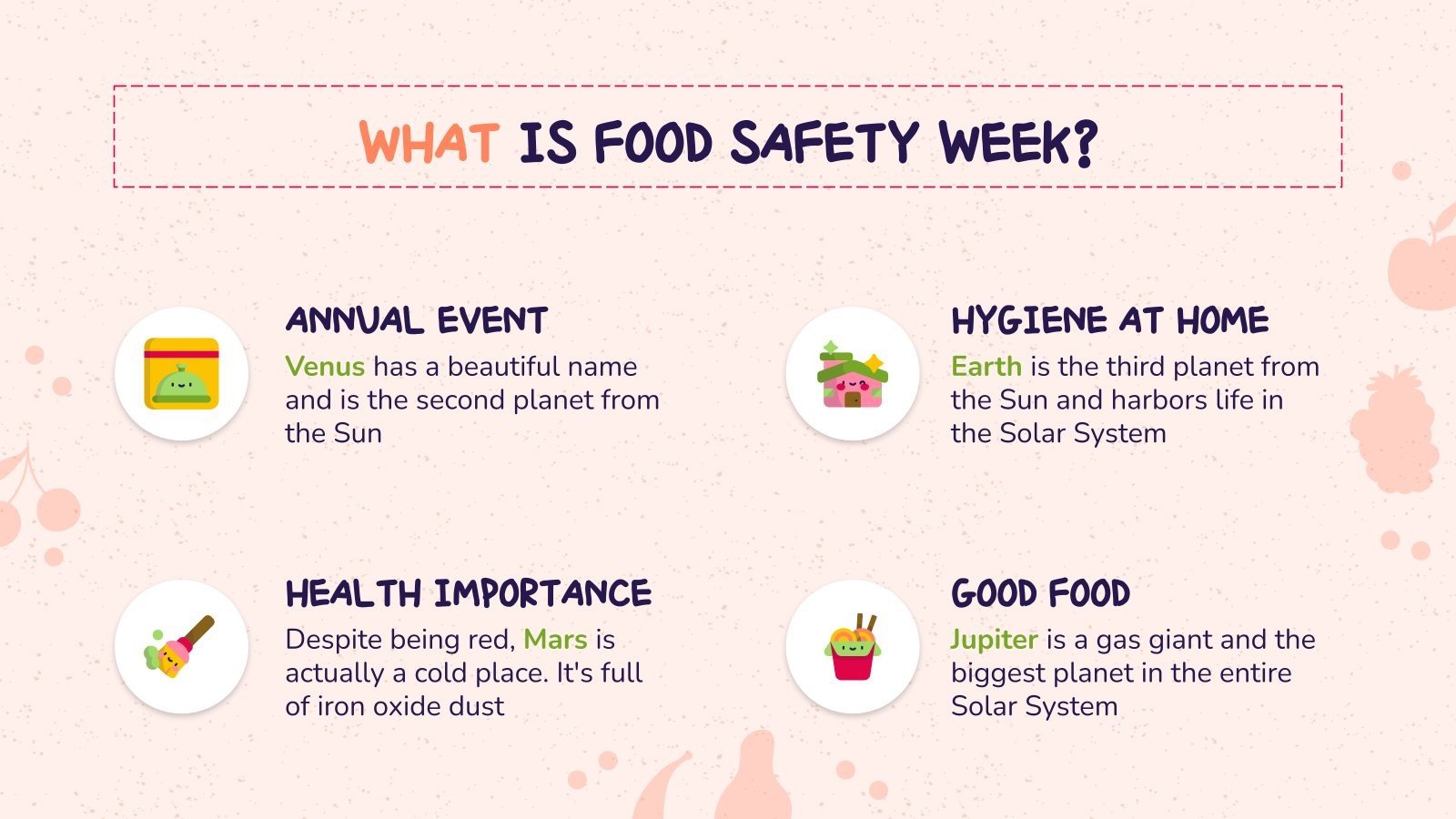 Food Safety Week Lesson | Google Slides & PowerPoint