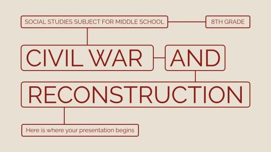 Social Studies: Civil War and Reconstruction | Google Slides