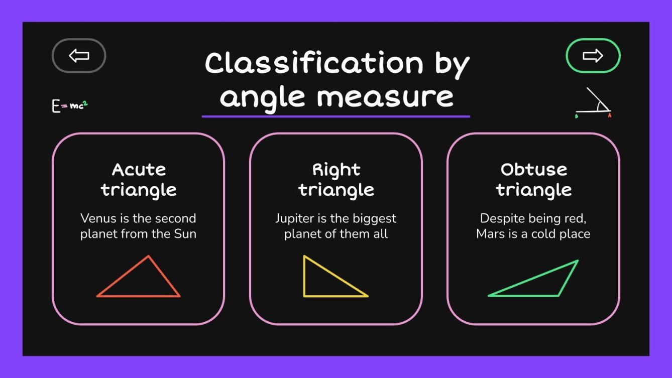 Right Triangle Relationships and Trigonometry | Google Slides